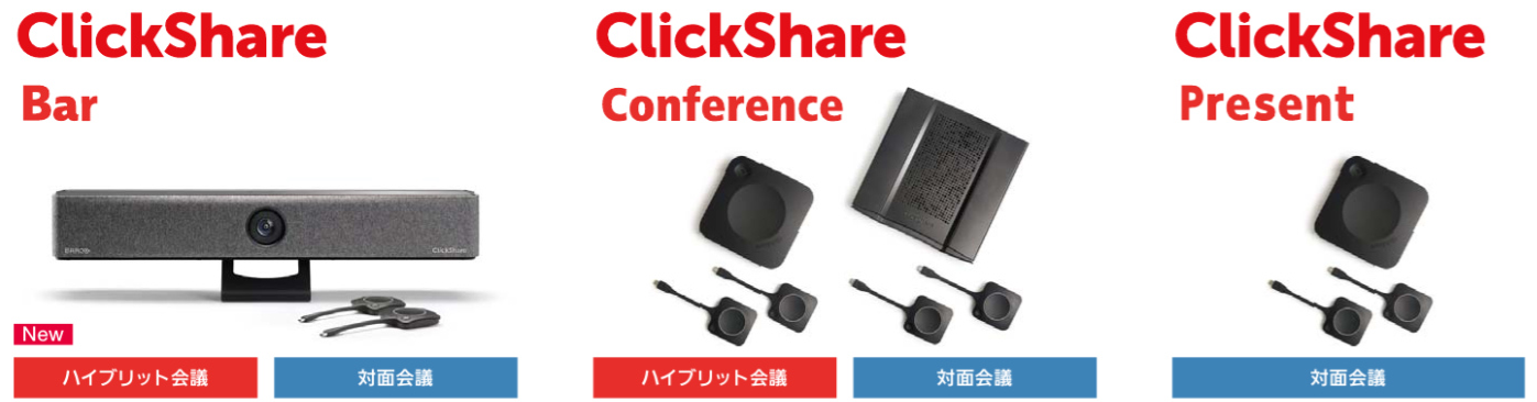 ClickShareって何ができるの？ | 新品オフィス家具のAOC